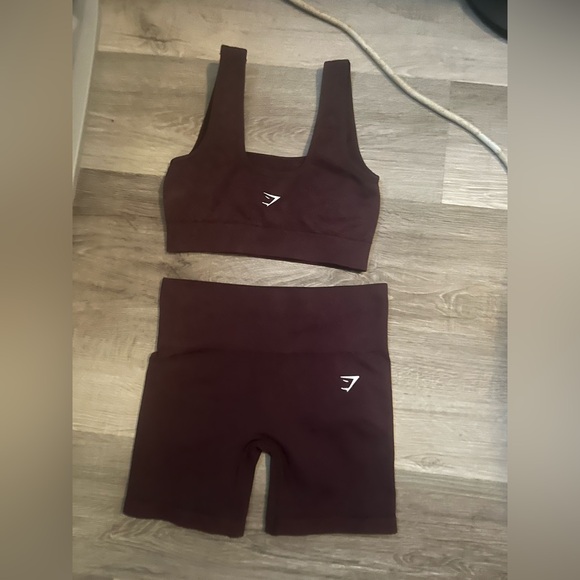 Gymshark | Other | Gymshark Maroon Workout Set | Poshmark